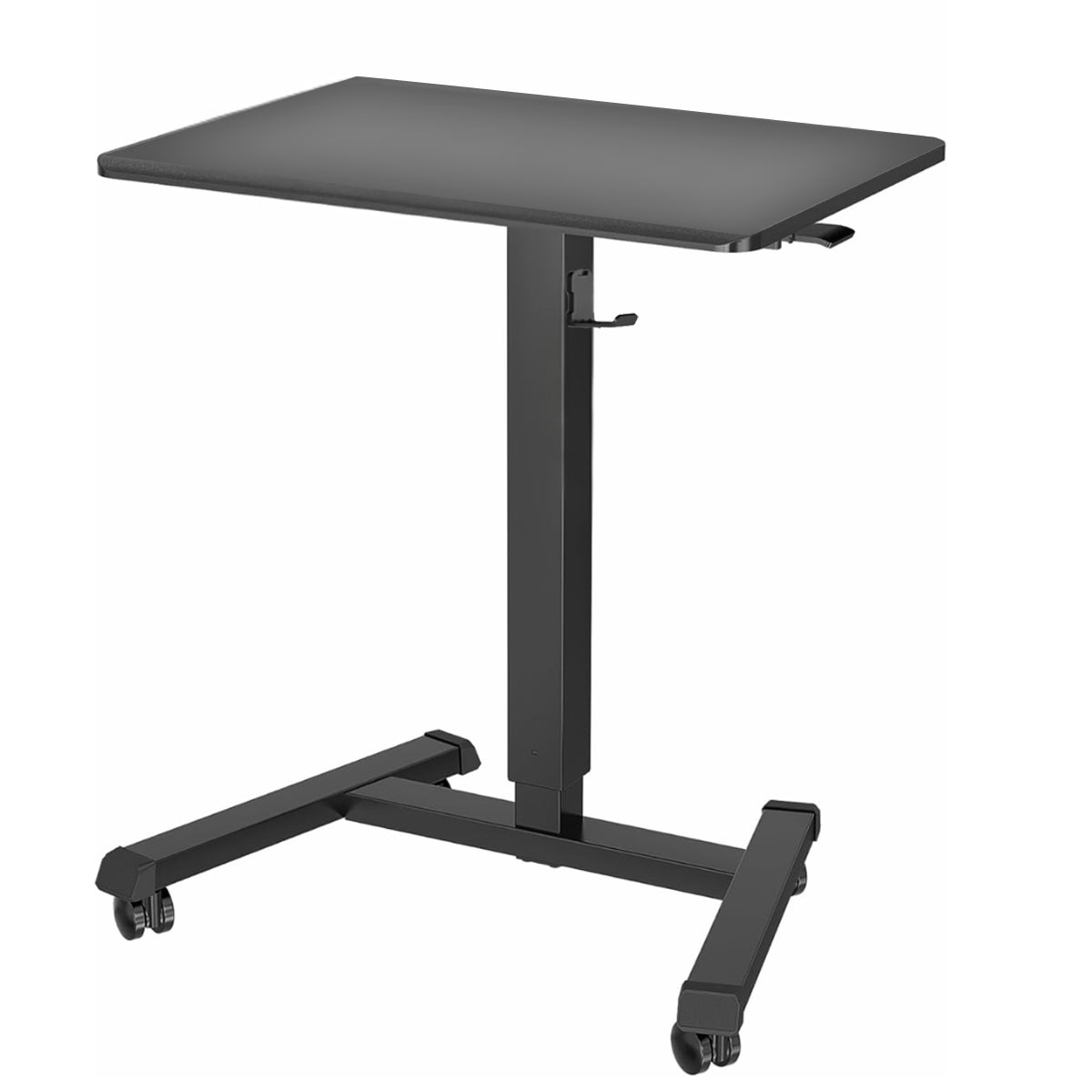 BONTEC Mobile Standing Laptop Desk Height Adjustable Wheels Rolling Ta ...